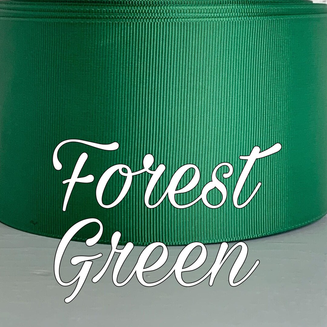 3/8” Forest Green Solid 10 Yard Roll - Etsy