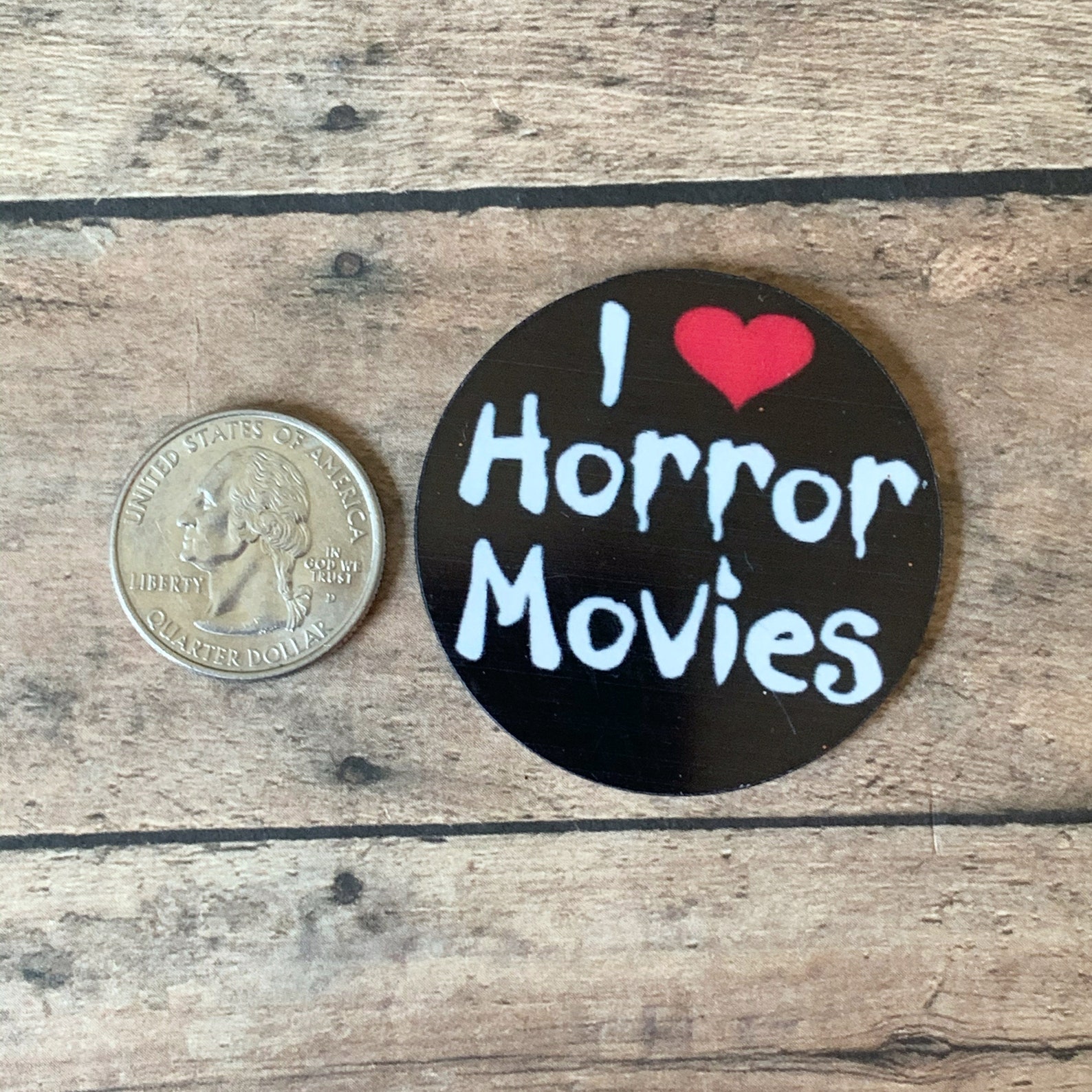 Set of 2 I Love Horror resins | Etsy