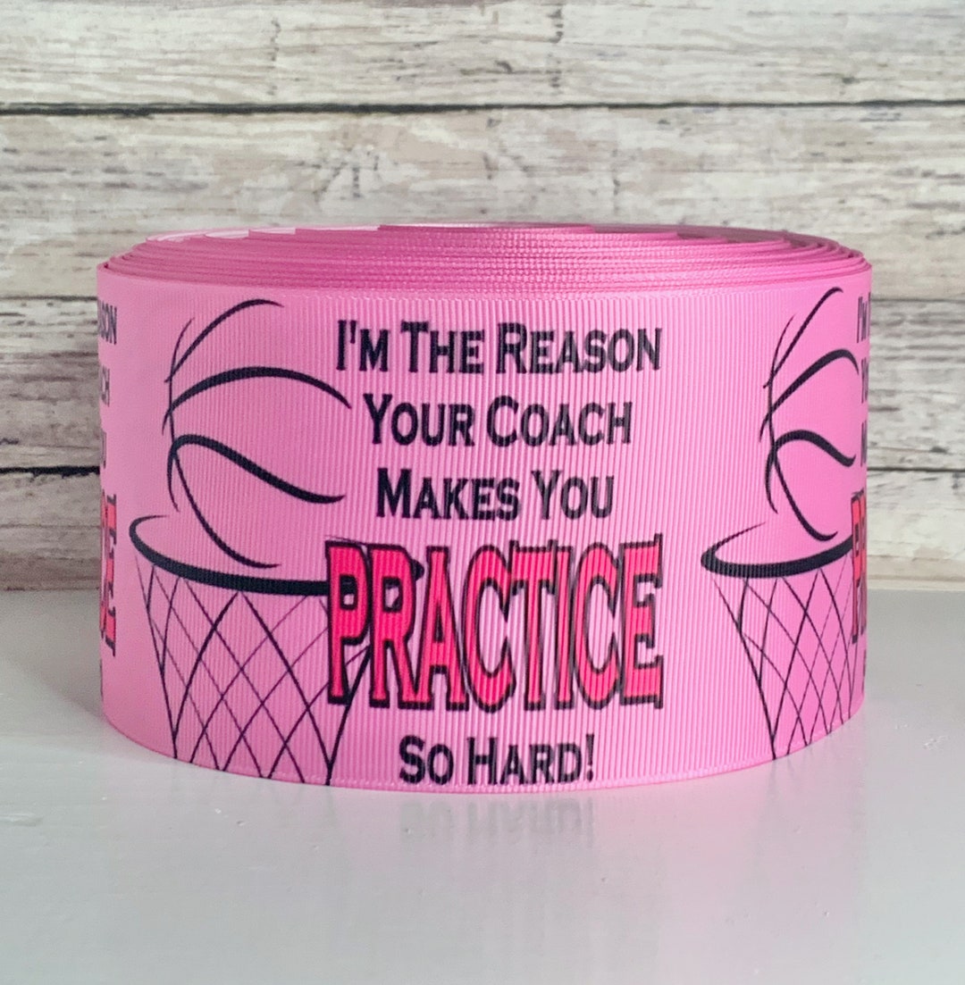 3 Pink Basketball Ribbon - Etsy