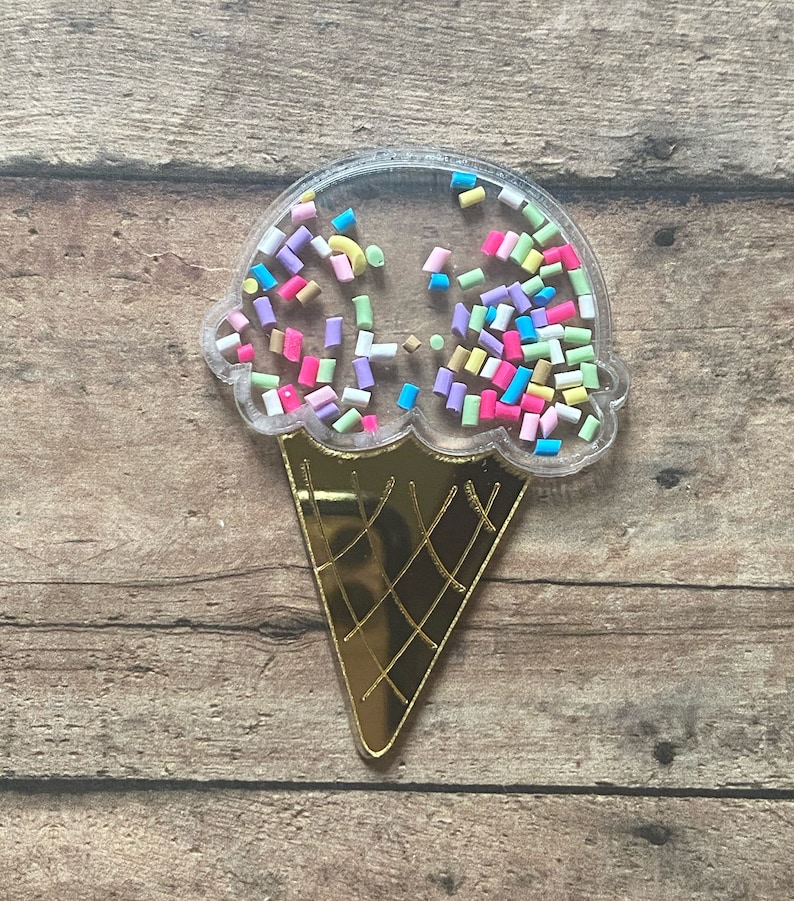 Colorful Sprinkle Ice Cream Shaker | Etsy