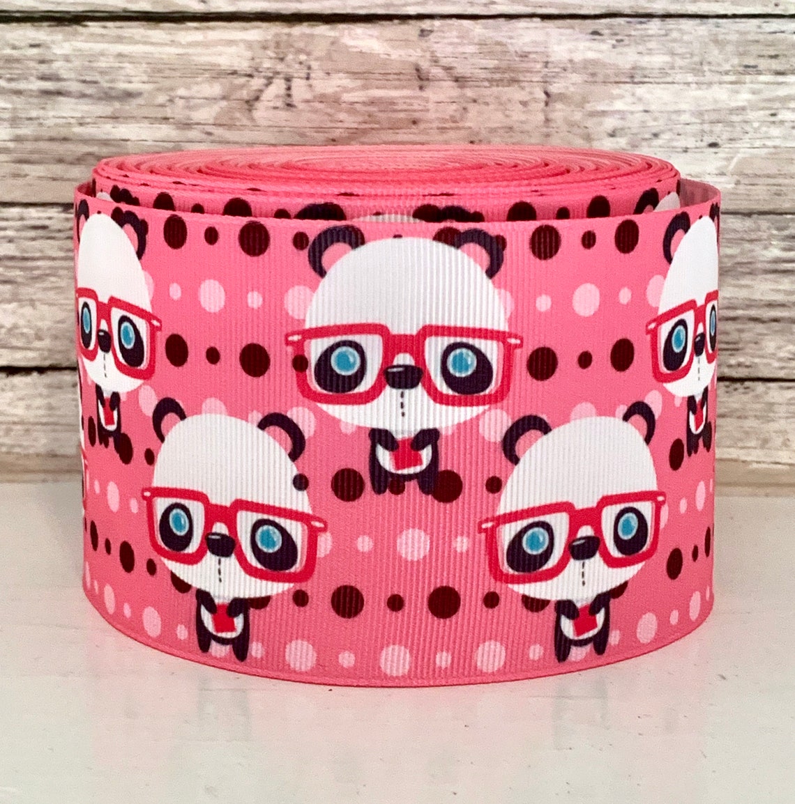 3 Hipster Panda Ribbon | Etsy