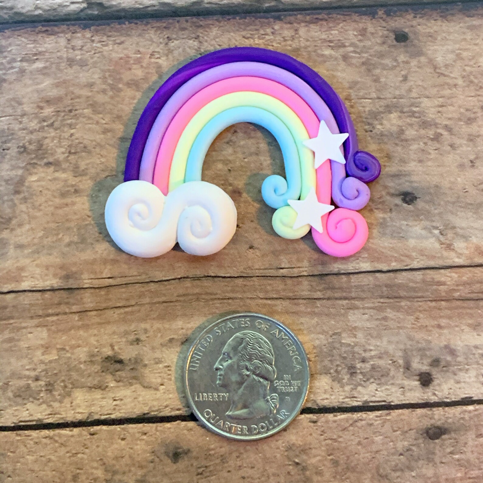 Purple Rainbow 3D Rubber Topper - Etsy