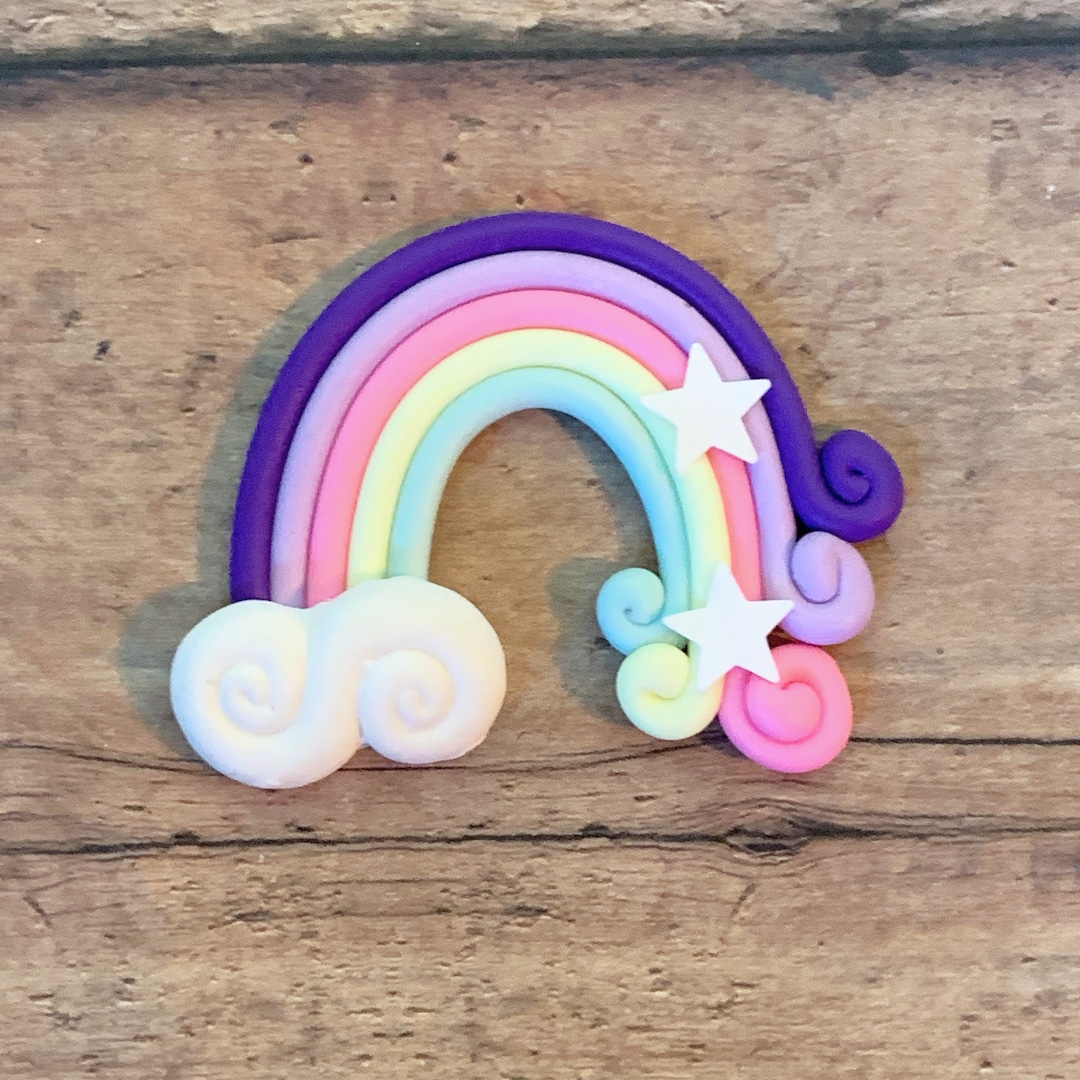 Purple Rainbow 3D Rubber Topper - Etsy