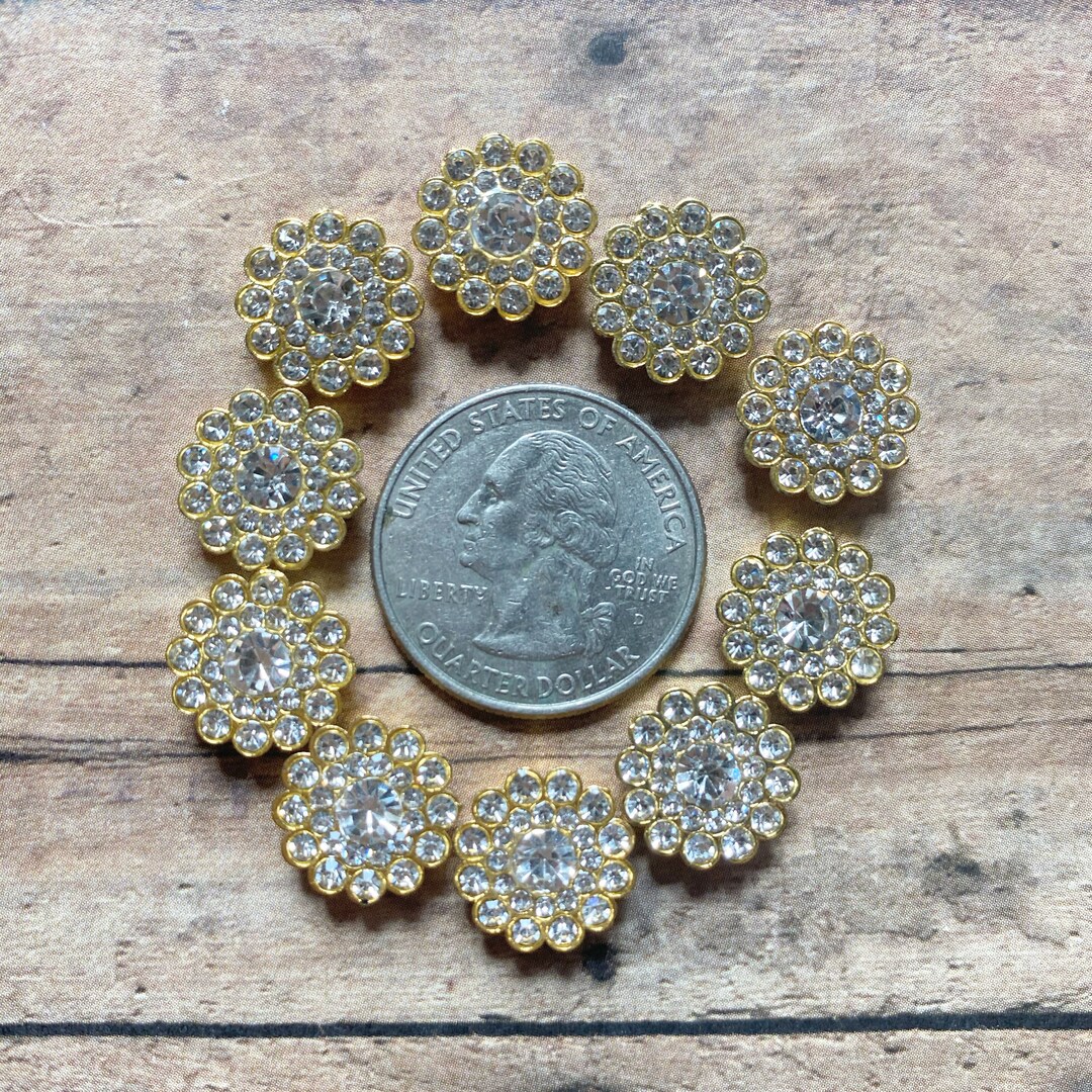 Set of 10 “diamond” Rhinestone Clusters - Etsy