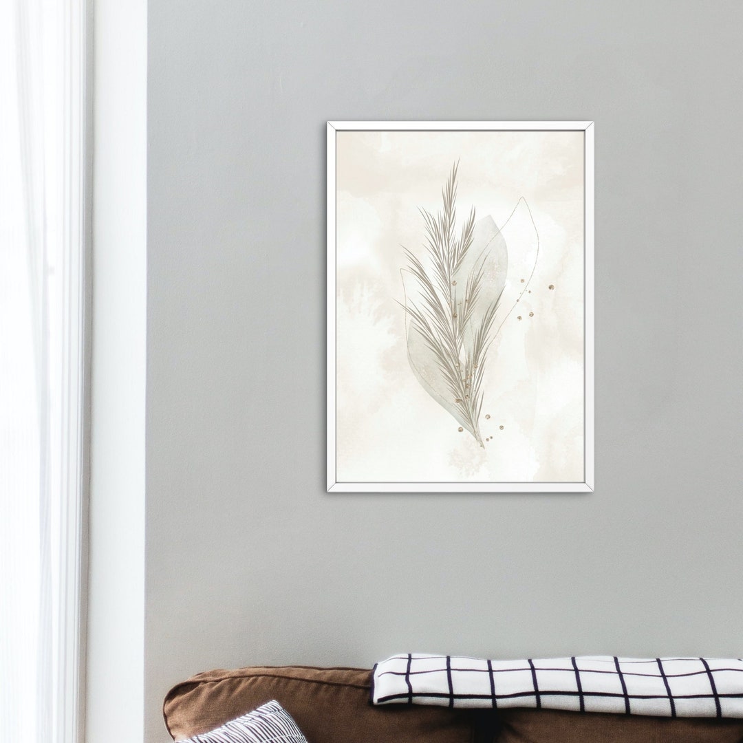 Fancy Plume Framed Artwork, Feather Art Framed Modern Minimalist Art ...