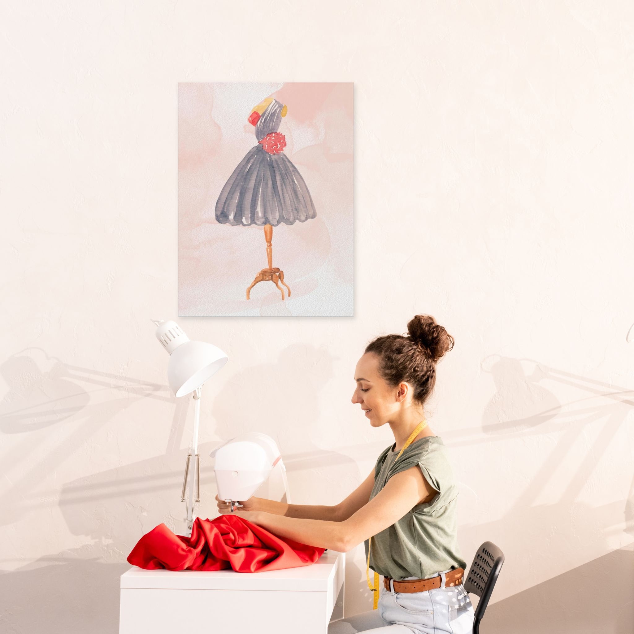 Dresstique, Framed Fashion Art, Dress Form Art, Fashionista Artwork ...