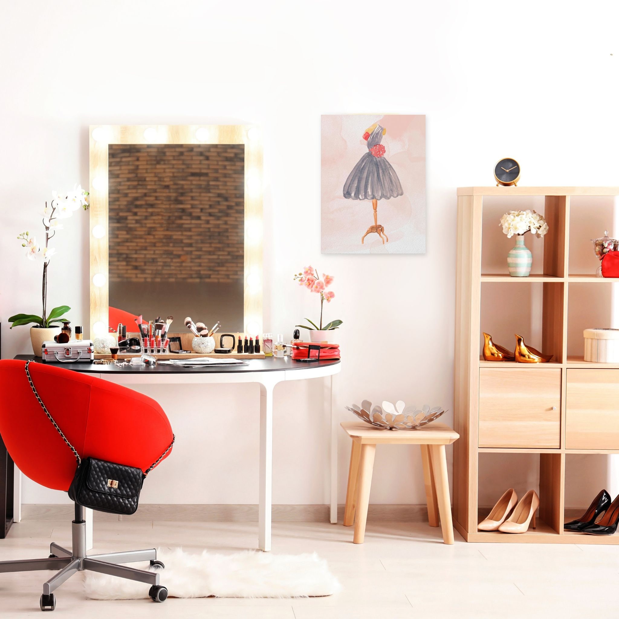 Dresstique, Framed Fashion Art, Dress Form Art, Fashionista Artwork ...