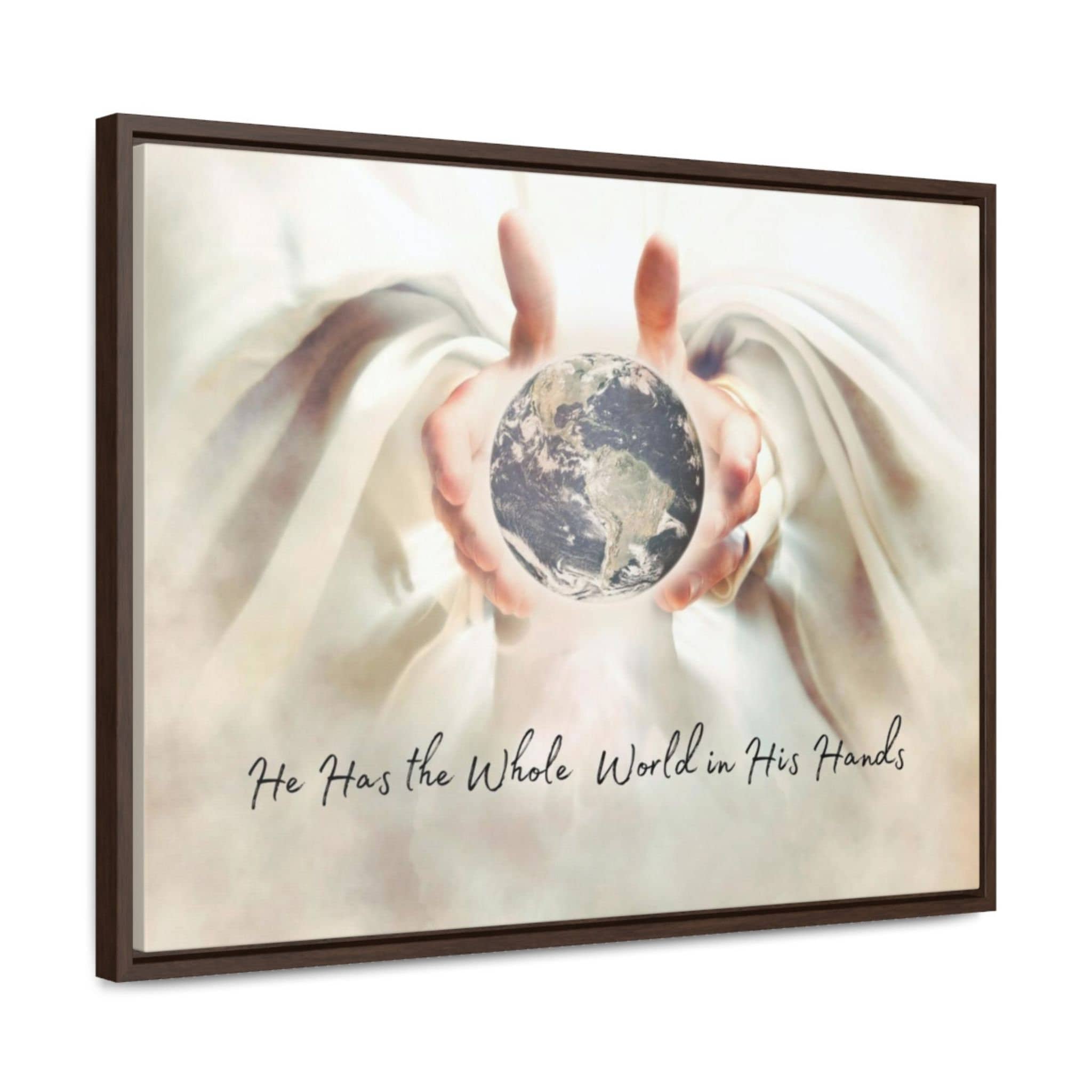 He Has the Whole World in His Hands, Psalm 24, Inspirational Art ...