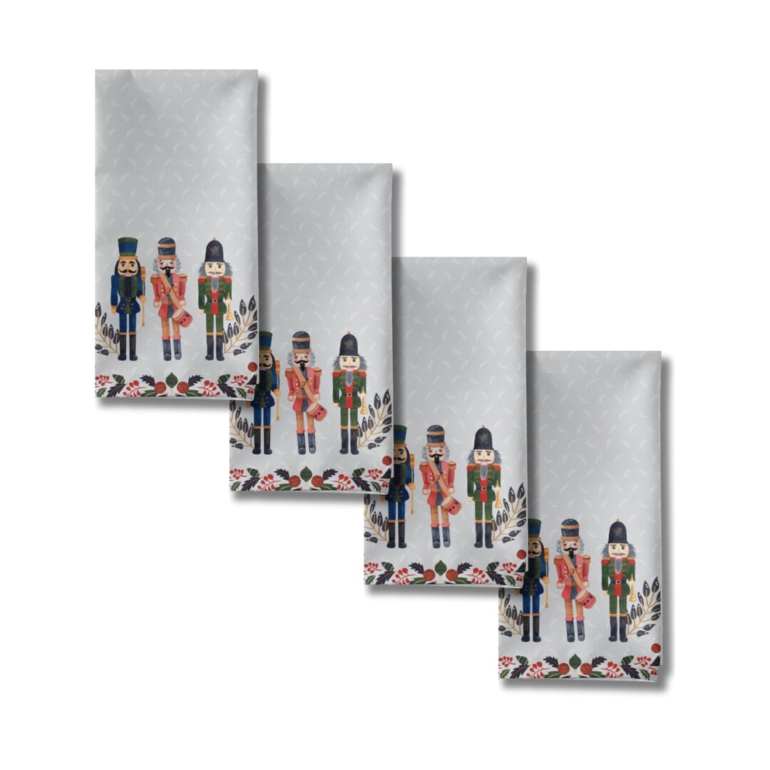 Nutcracker Cadence Cloth Napkin Set of Four Nutcracker Themed Table ...