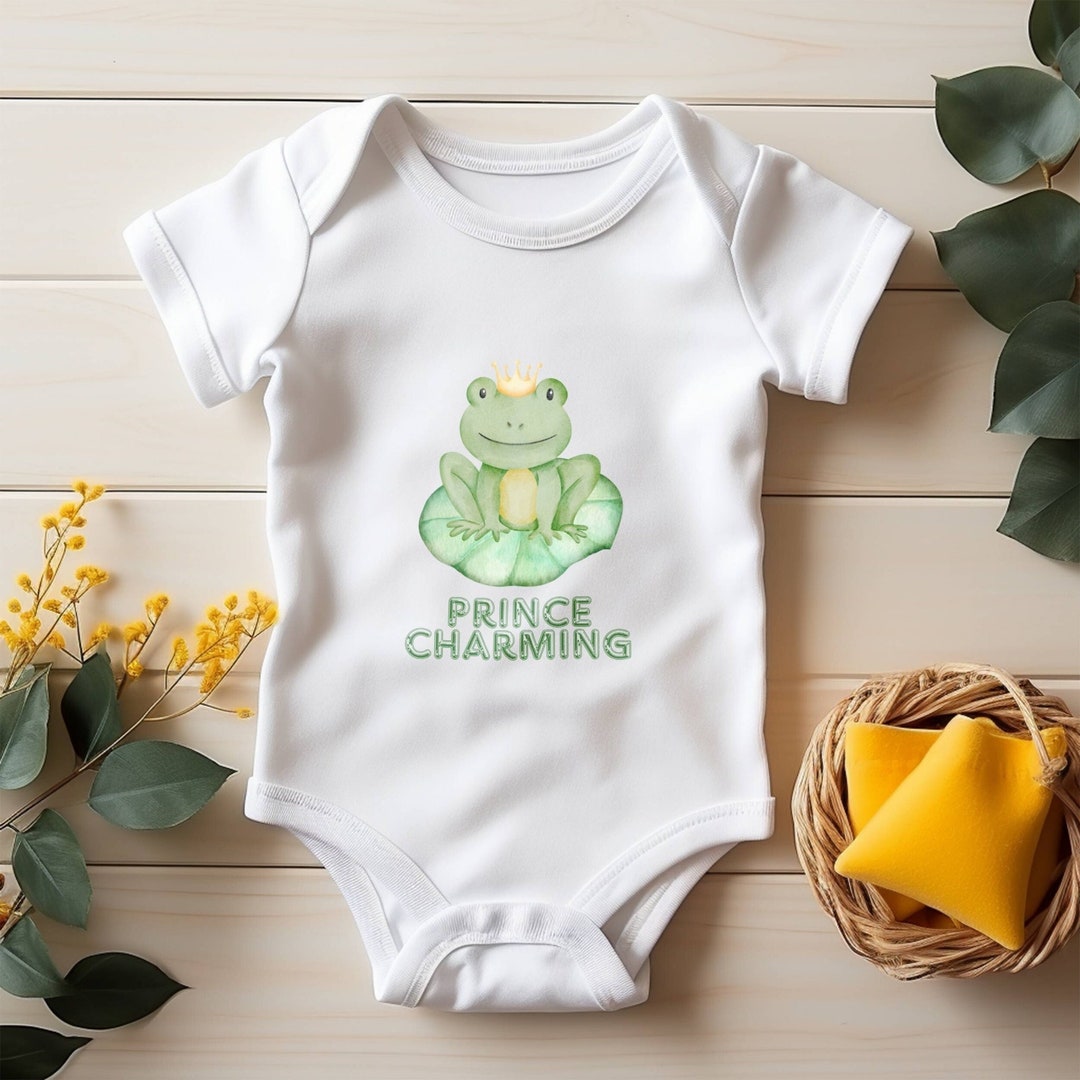 Charming Hops Baby Bodysuit, Cute Frog Prince Charming Frog Baby ...
