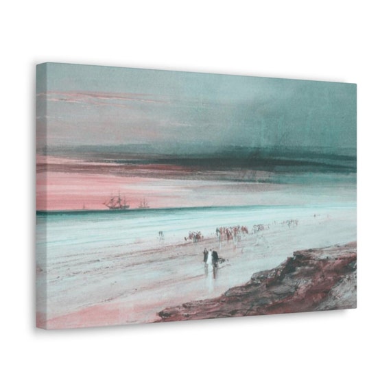 Beach Scene Canvas Wall Art James Hamilton Art Famous Beach - Etsy