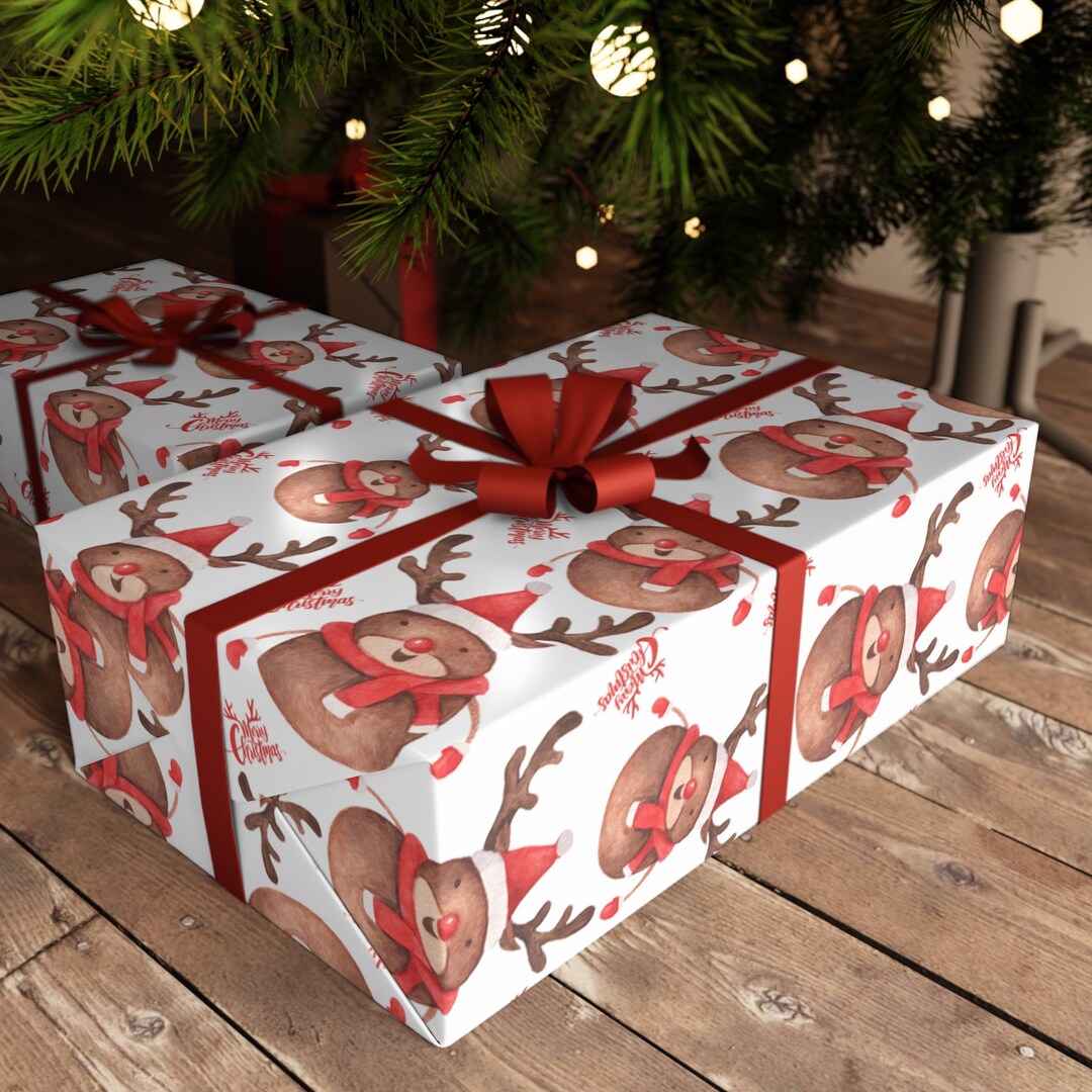 Rudolphs Merry Christmas Wrapping Paper Roll, Rudolph the Red Nosed ...