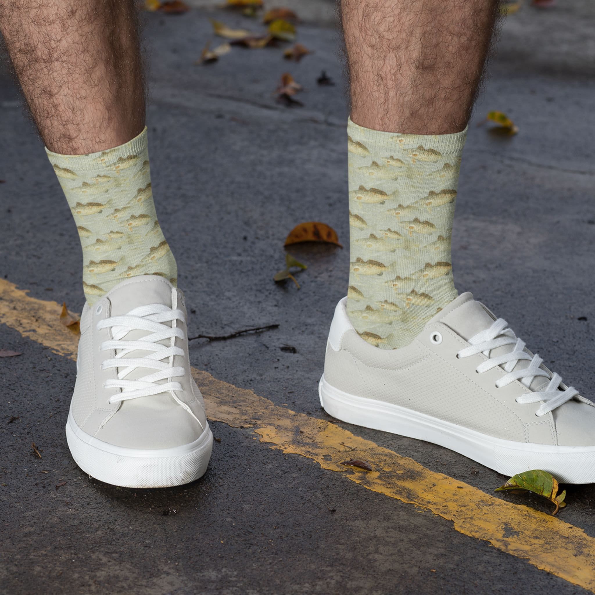 Fintastic Fish Socks Bass Fish Socks for Men Fun Novelty - Etsy