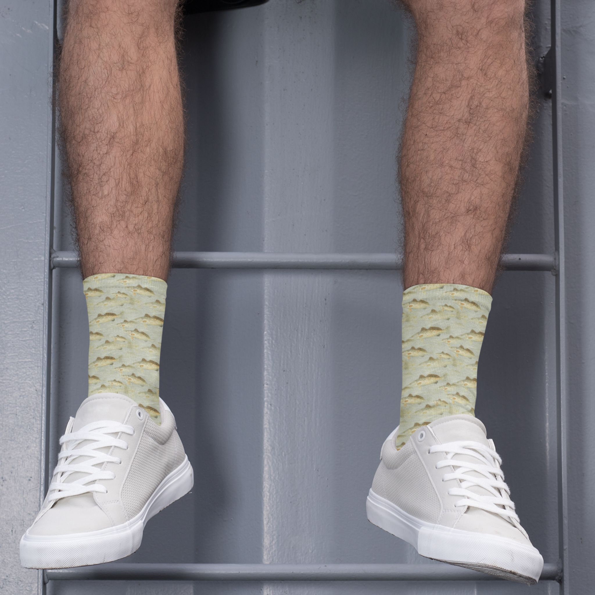 Fintastic Fish Socks, Bass Fish Socks for Men Fun Novelty Socks ...