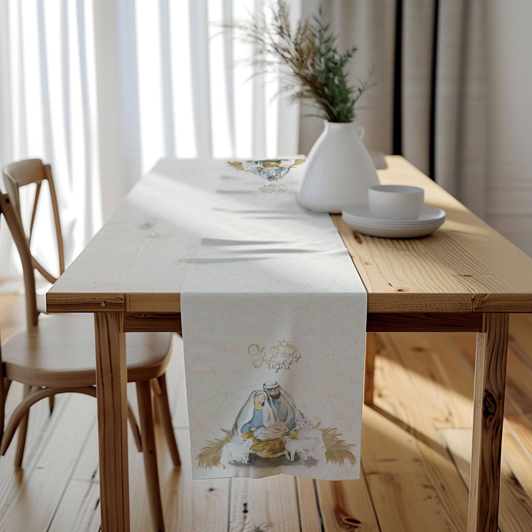 Nativity Scene Table Runner: Blessed Night Christmas Decor - Etsy