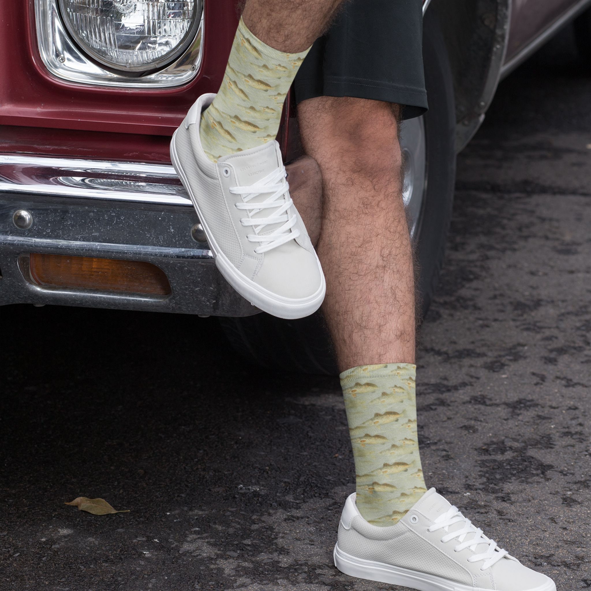 Fintastic Fish Socks Bass Fish Socks for Men Fun Novelty - Etsy