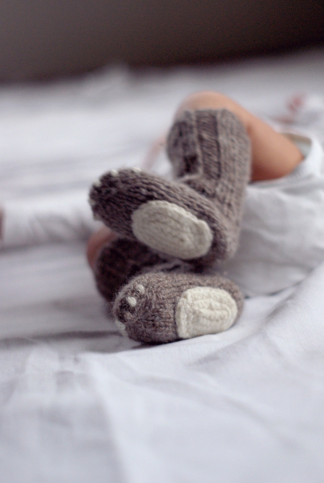 Newborn Wool Socks - Knitted Natural Wool Baby Socks - Playful Baby ...