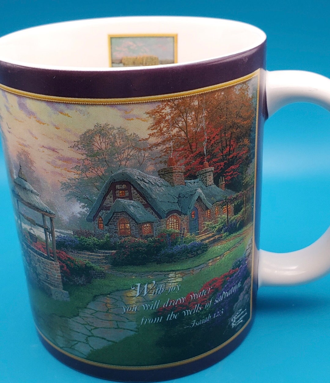Thomas Kincade Christian Make a Wish Cottage Coffee Mug - Etsy