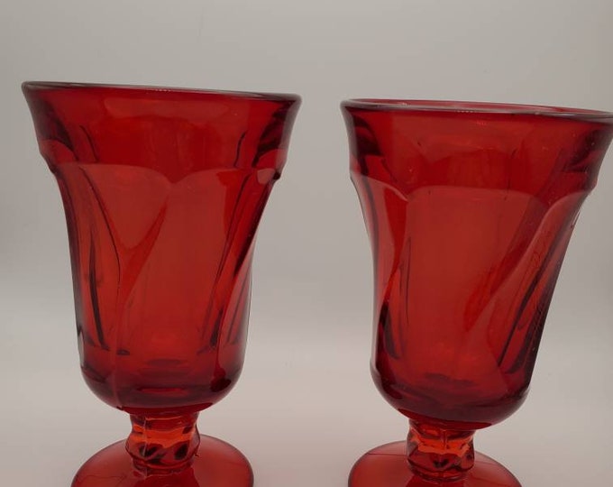 Vintage Fostoria Ruby Red Jamestown Juice Glasses - Etsy Vintage Fostoria Ruby Red Jamestown Juice Glasses - Etsy