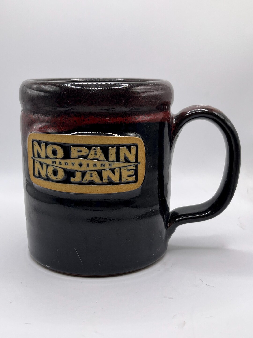 Deneen No Pain Mary Jane Pottery Mug - Etsy