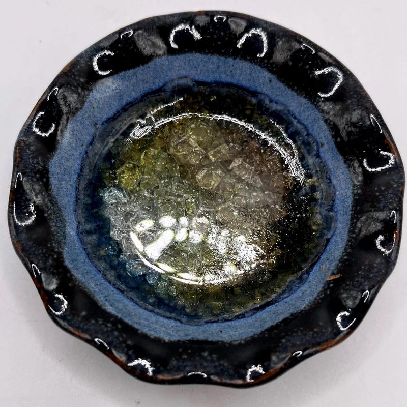 Dish With Cracked Glass - Etsy