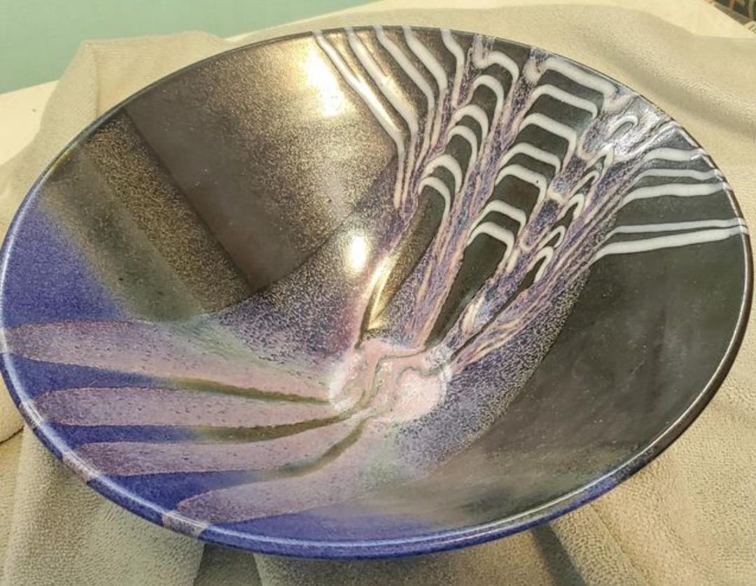 Matthew Patton Blue Orca Pottery Vintage Bowl - Etsy