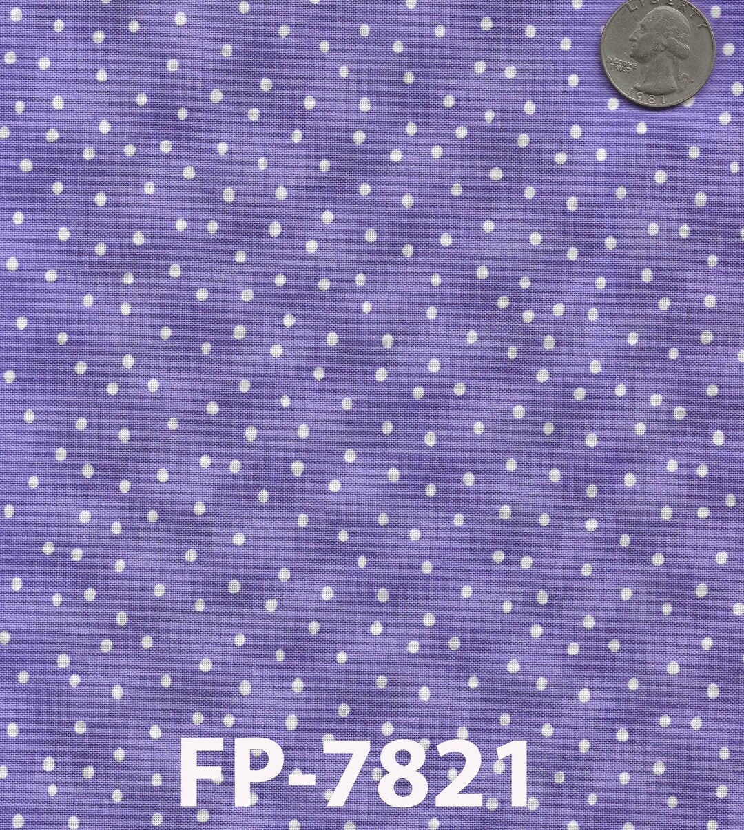 Dinky Dots on Purple 100% Cotton Fabric by Loralie Designs Sold by the ...
