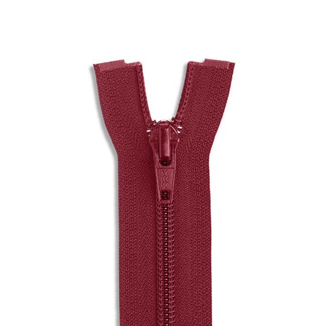 YKK Deep Red #5 Coil Separating Jacket Zipper - Etsy