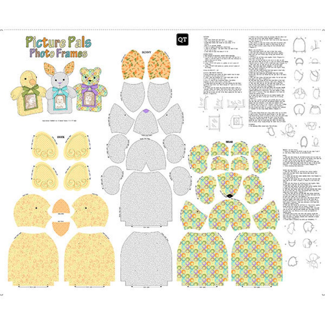 Sew & Go Picture Pals Photo Frame Fabric Panel by Quilting Treasures ...