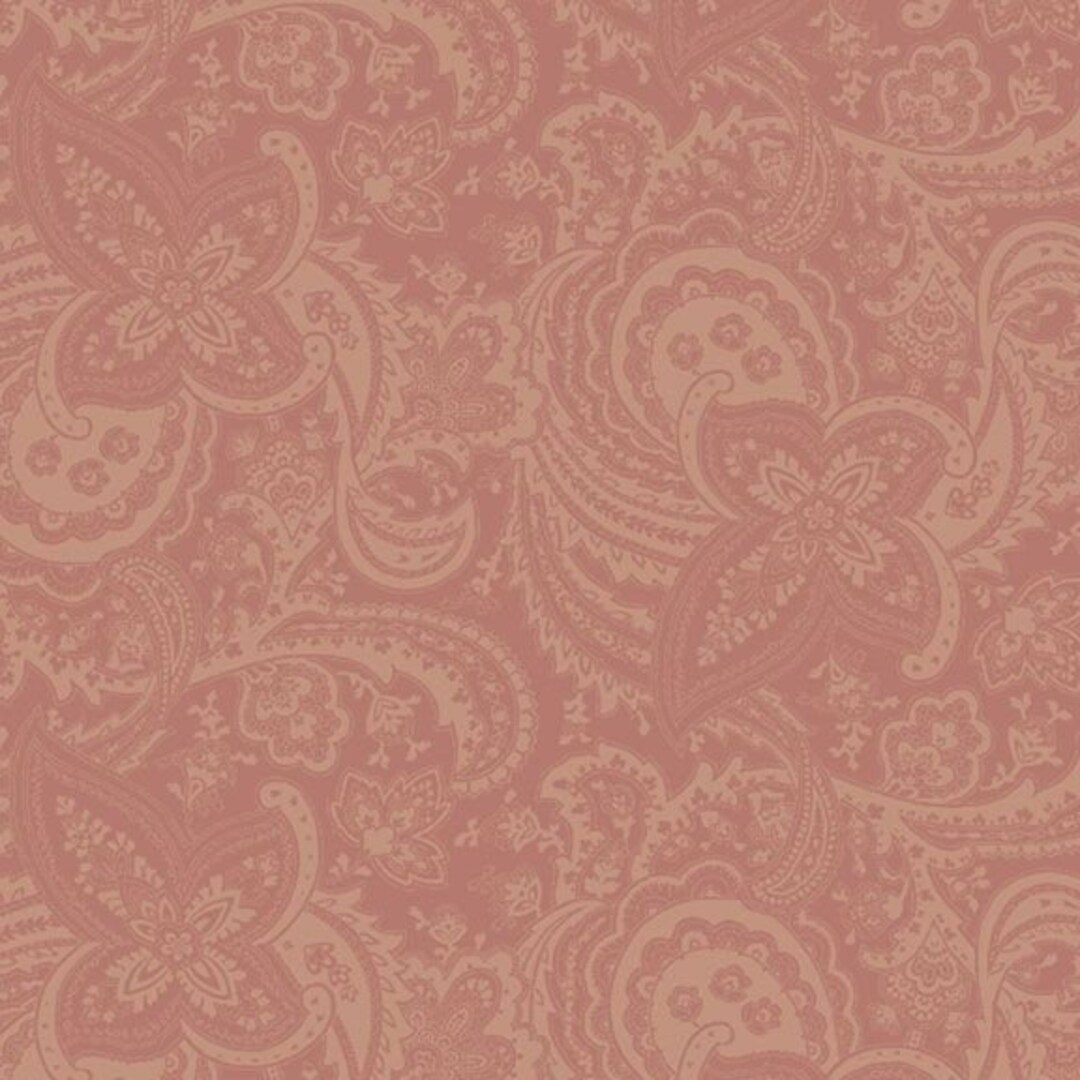 First Blush Pink Paisley 100% Cotton Fabric by Laura Berringer for ...