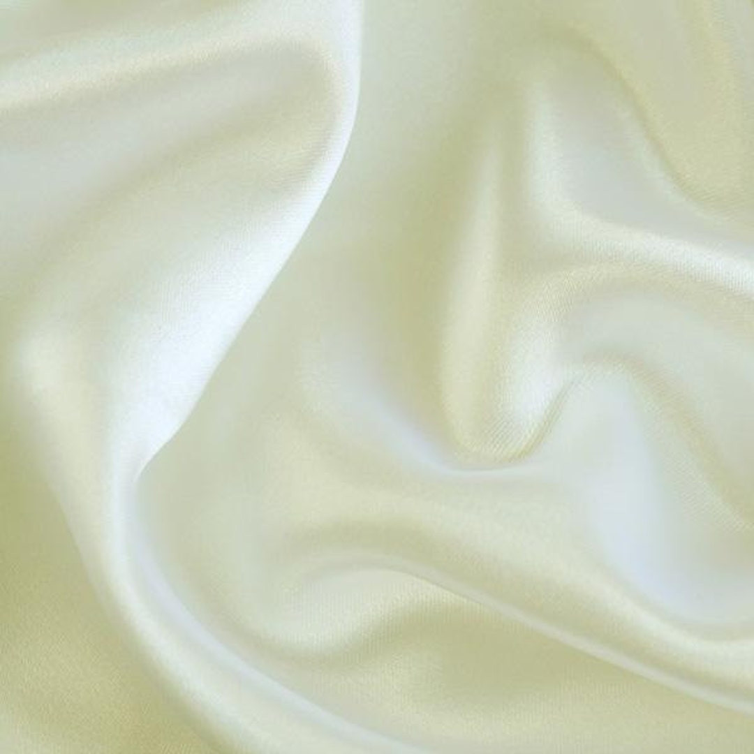 Lighweight 60" Ivory Satin First Quality, for Bridal, Costume or Crafts ...