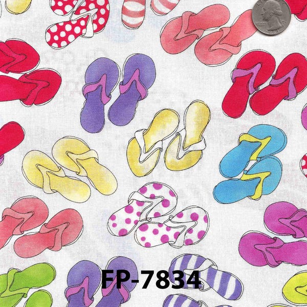 Flip Flops Fabric - Etsy