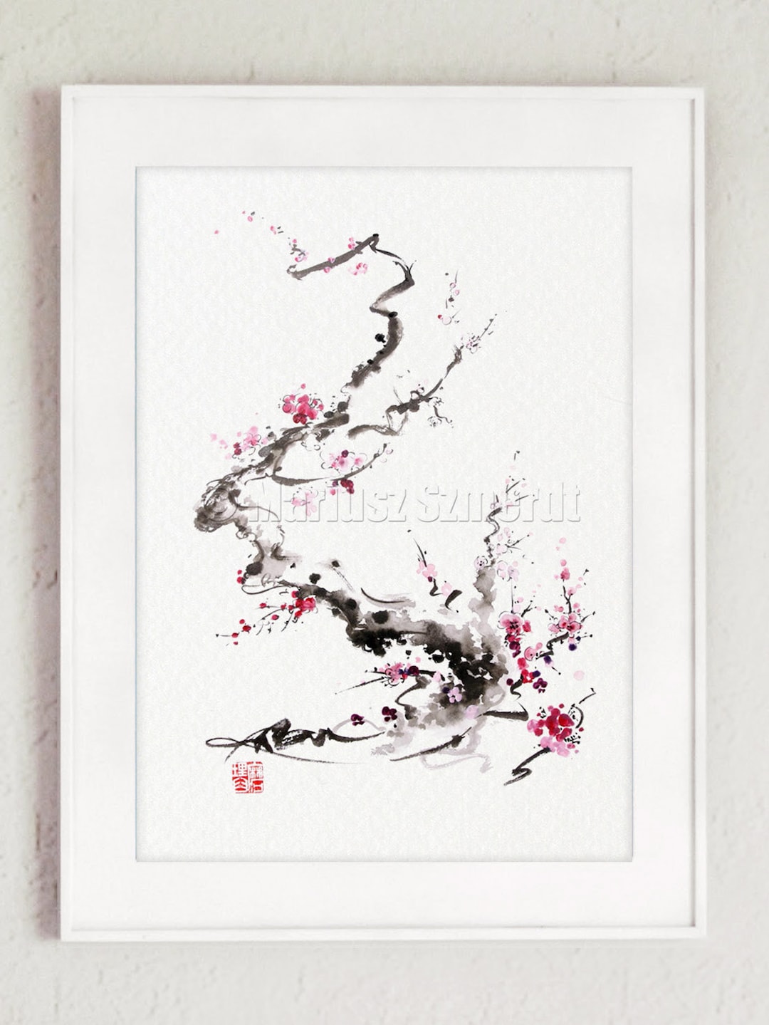 Cherry Tree Prints Cherry Blossom Poster Cherry Blossom Wall - Etsy