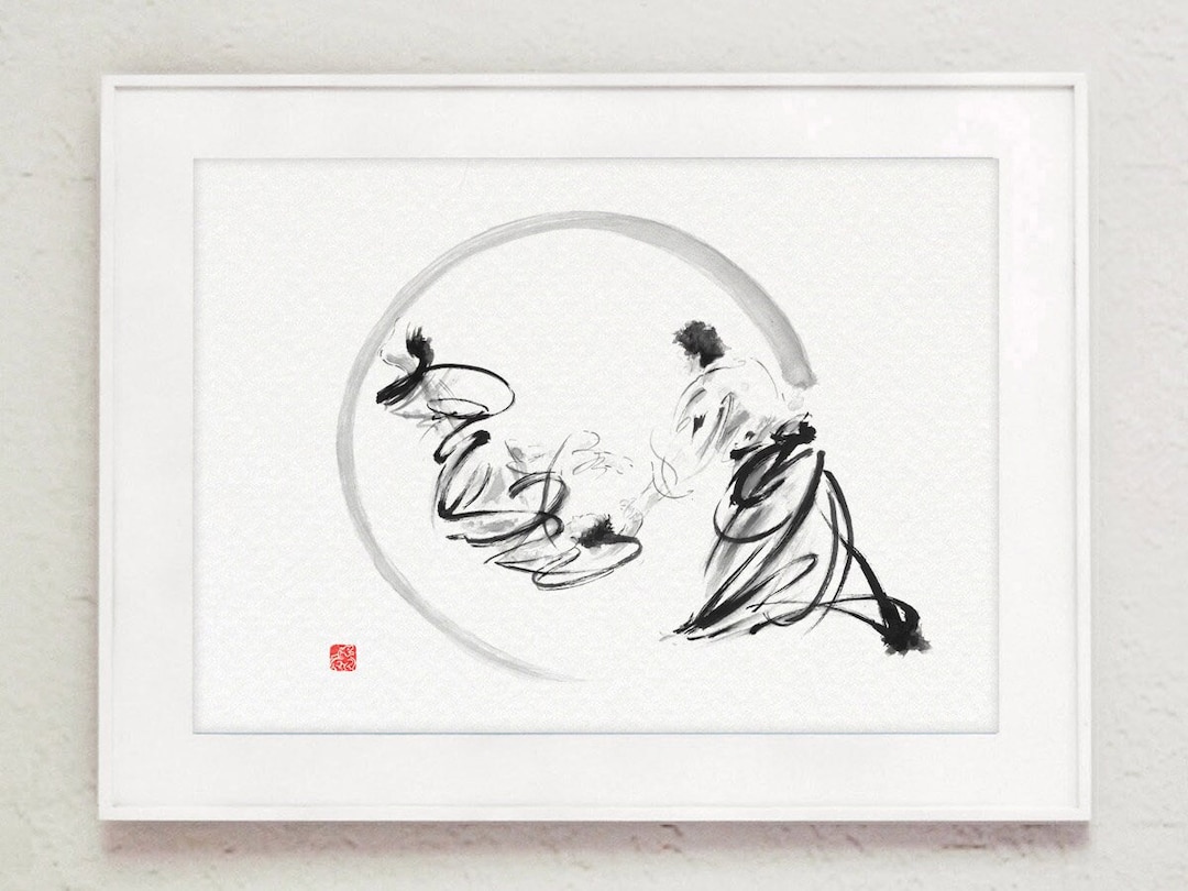 Aikido Painting, Aikido Paintings, Aikido Home Decor, Aikido Wall Decor ...