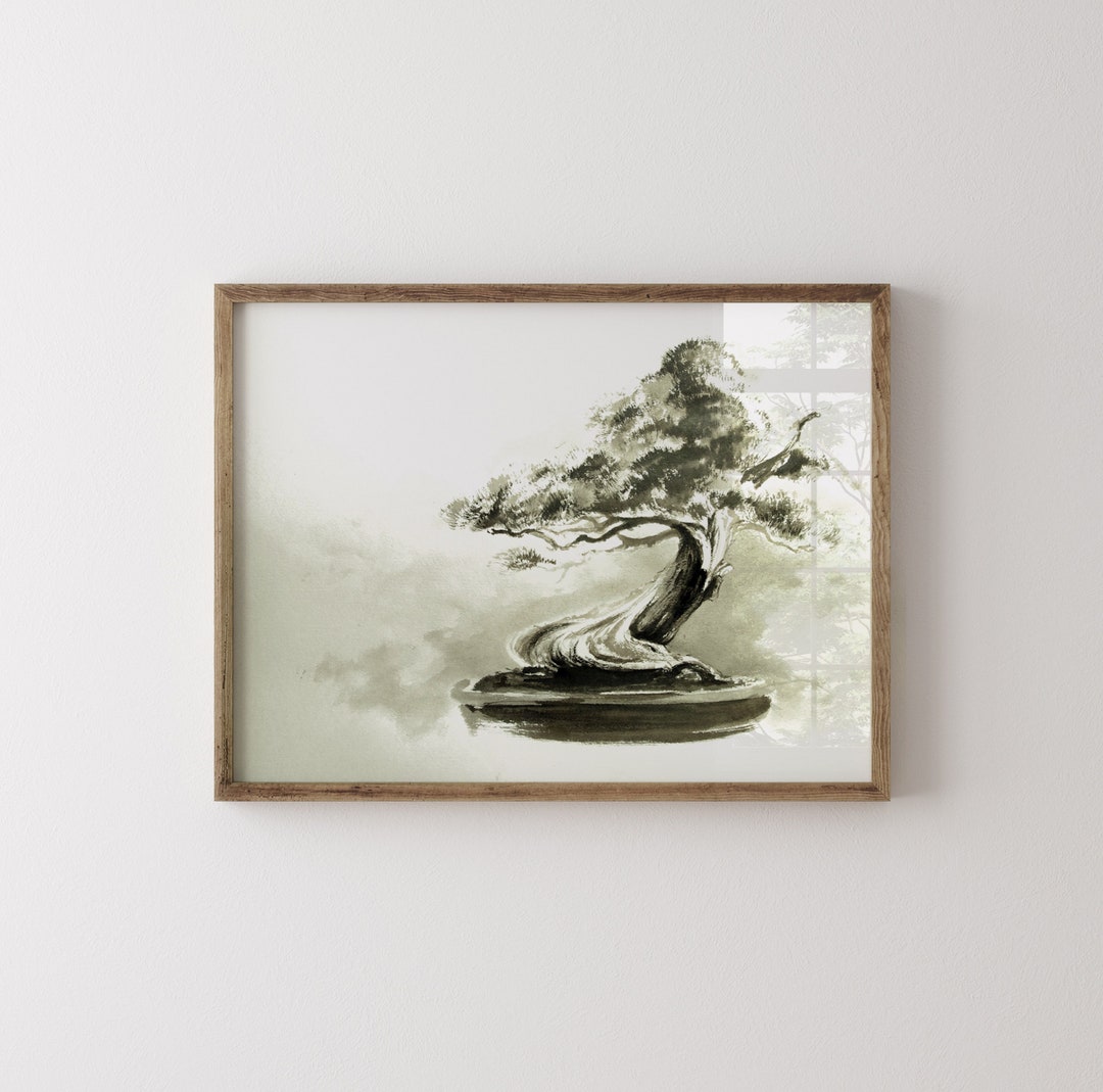 Bonsai Tree Fine Art Canvas Print: Home Decor Poster - Etsy