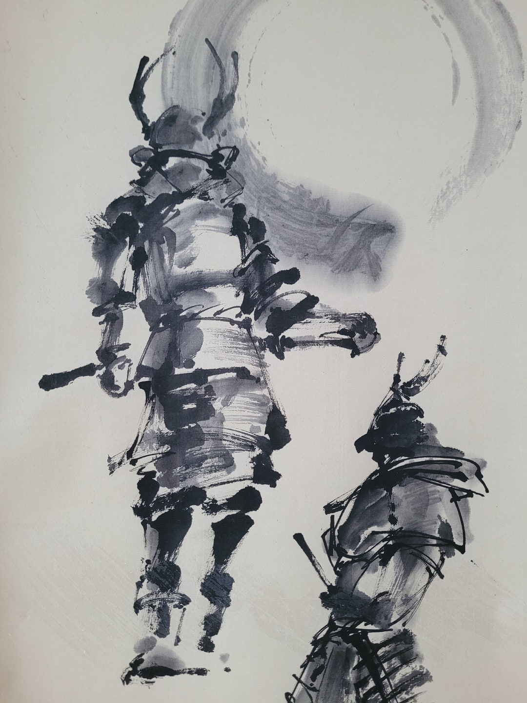Samurai Ink Painting: Original Sumi-e Warrior Art - Etsy Canada