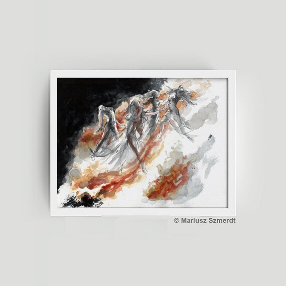 Slavic Pagan Folklore poster Slavic Art Kupala Night Folklore Print ...