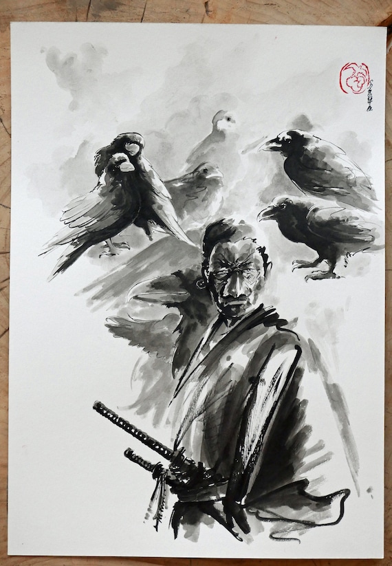 Karasu Tengu Drawing
