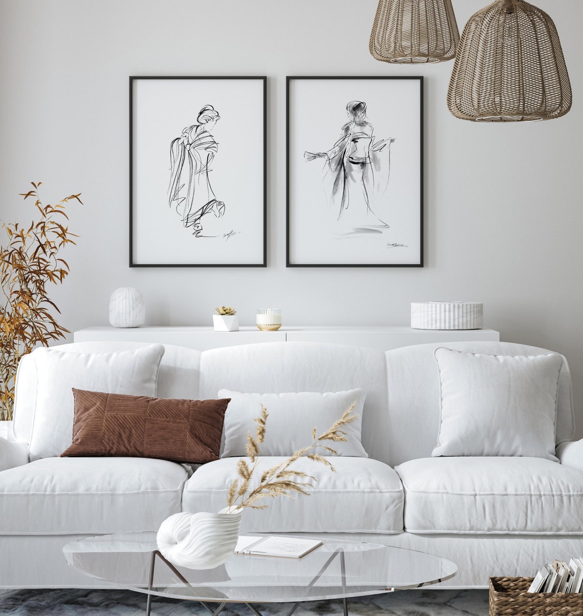 Geisha Posters Geisha Print Set of 2 Posters Geisha - Etsy