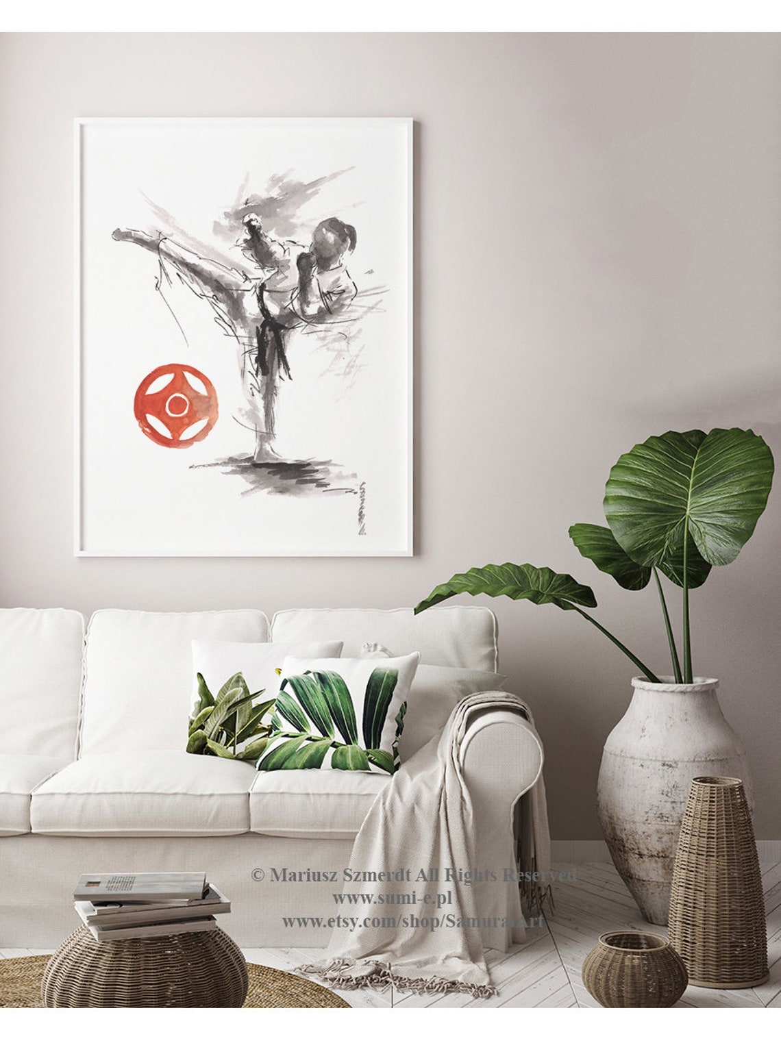 Karate Painting Kyokushin karate Painting Karate Posters | Etsy