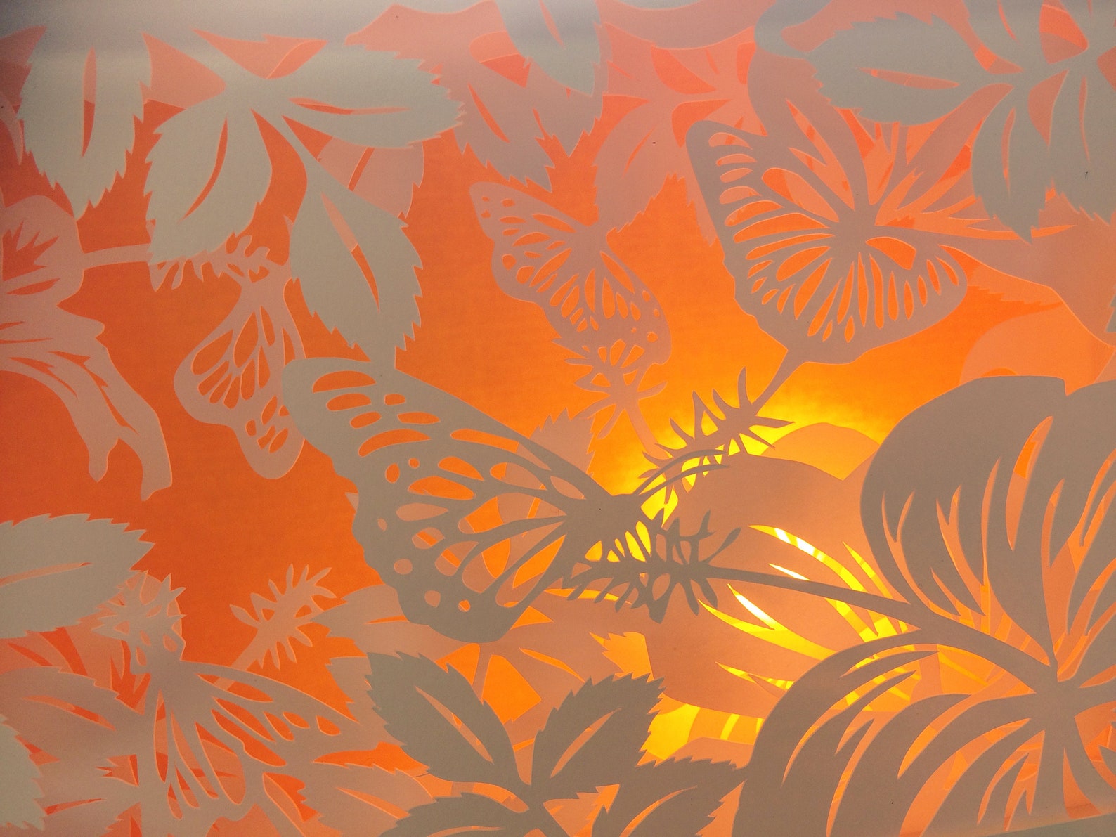 Machine cut Papercut nightlight details hand cut Paper cut | Etsy