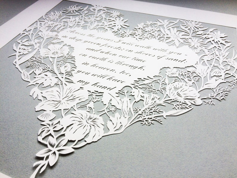 Custom Made Hand Cut Paper Cut Art - Bespoke Paper Cut Out ...