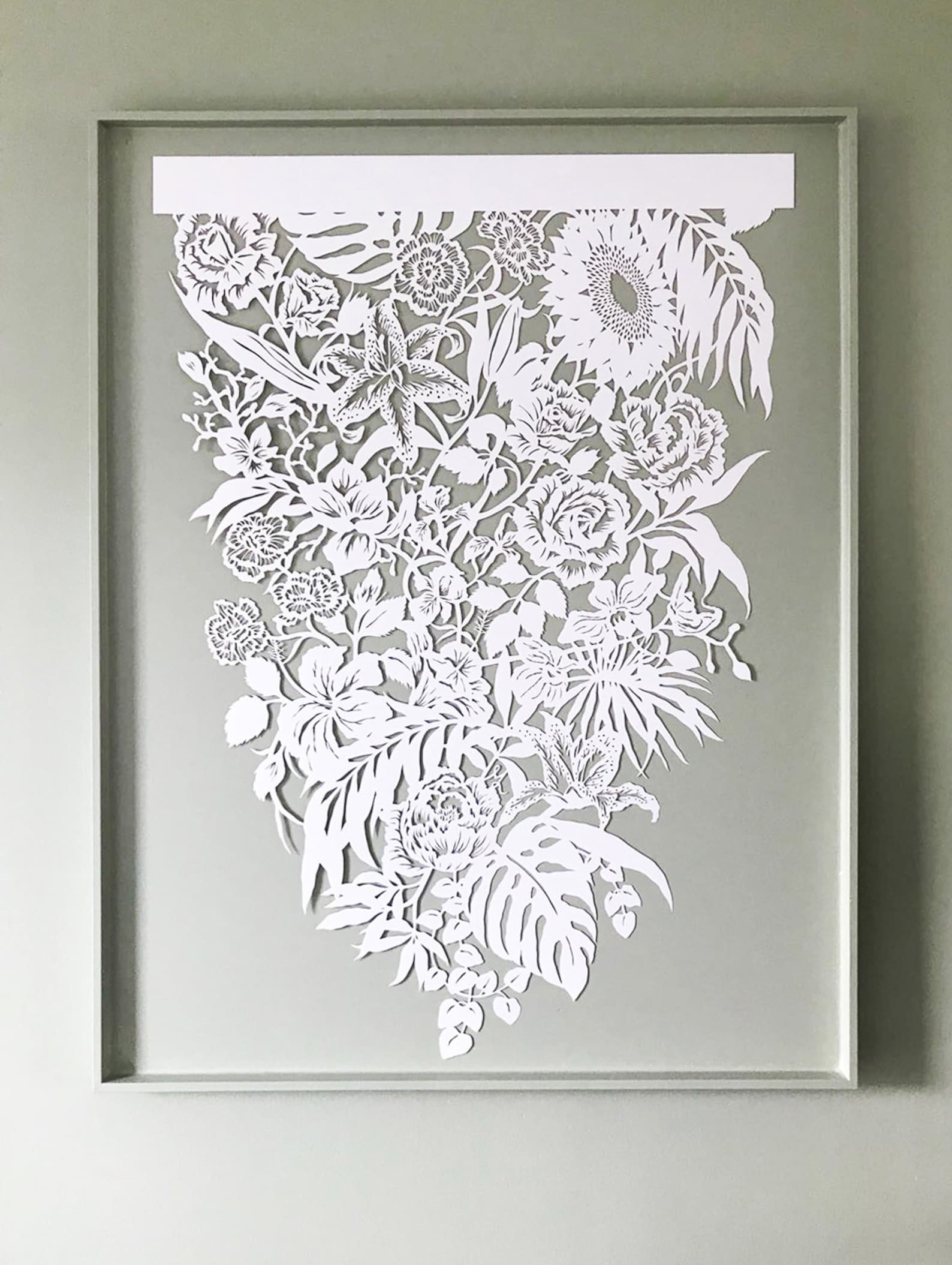 Tailor-made Handcut Papercut - Bespoke Interior Art - Papercutting Art ...