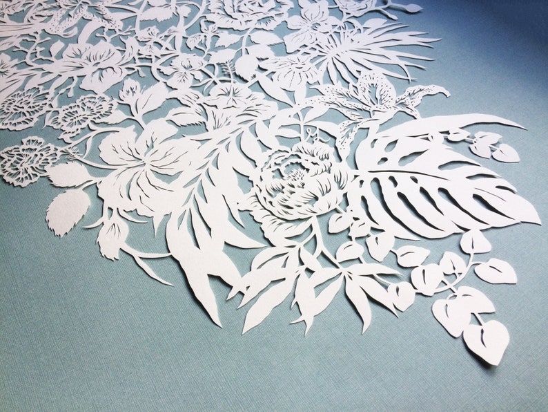 Tailor-made Handcut Papercut - Bespoke Interior Art - Papercutting Art ...