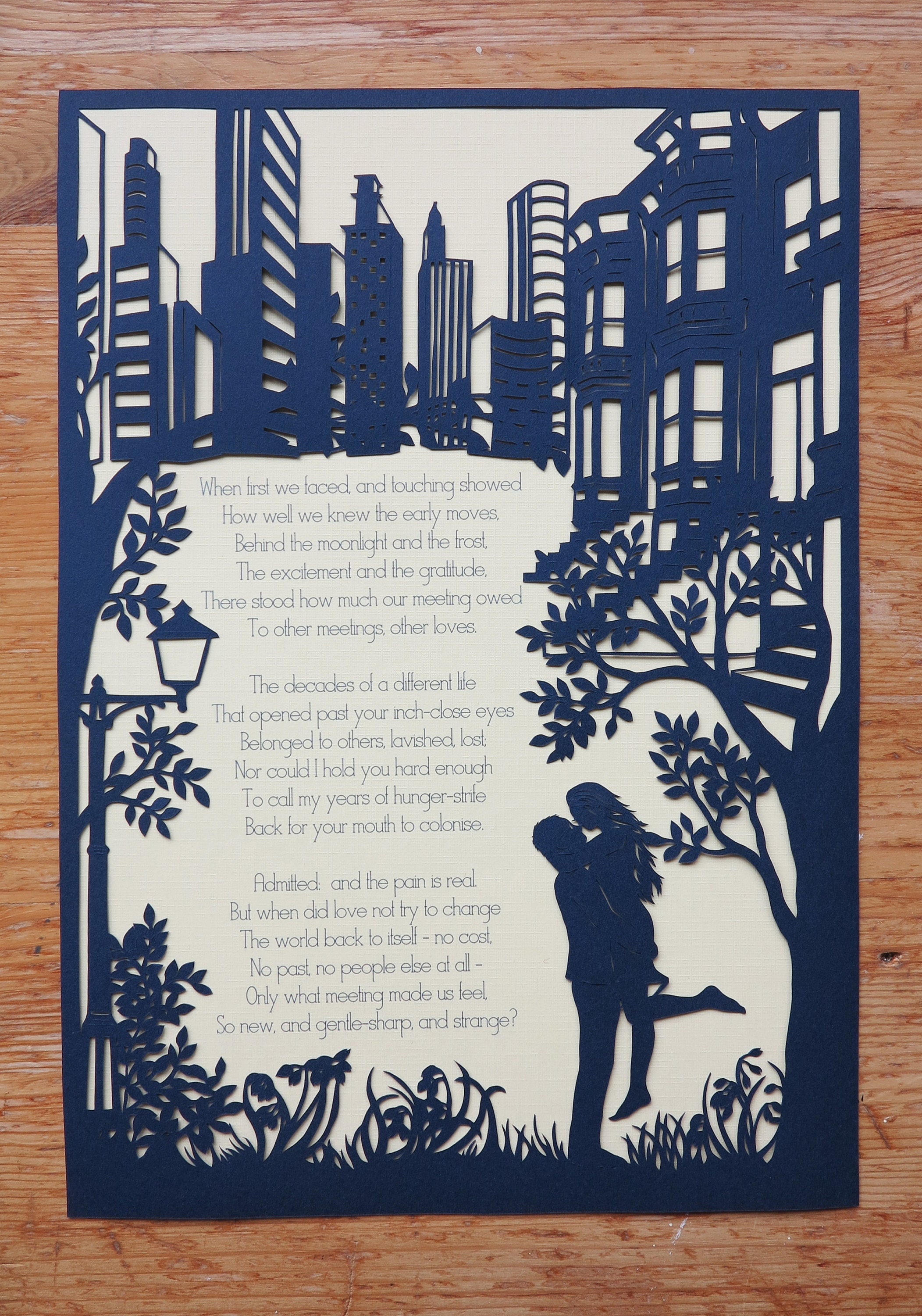 Custom Made Hand Cut Paper Cut Art - Bespoke Paper Cut Out ...