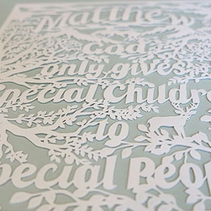 Custom Made Hand Cut Paper Cut Art - Bespoke Paper Cut Out ...