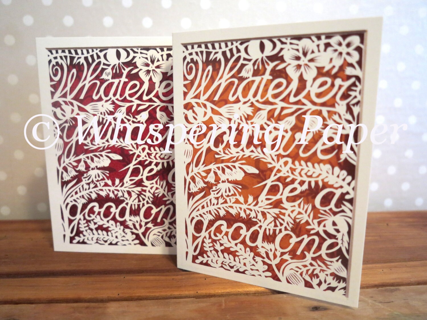 SALE Set of 7 Greeting Cards Paper Cut Art Greeting Cards Blank Double ...