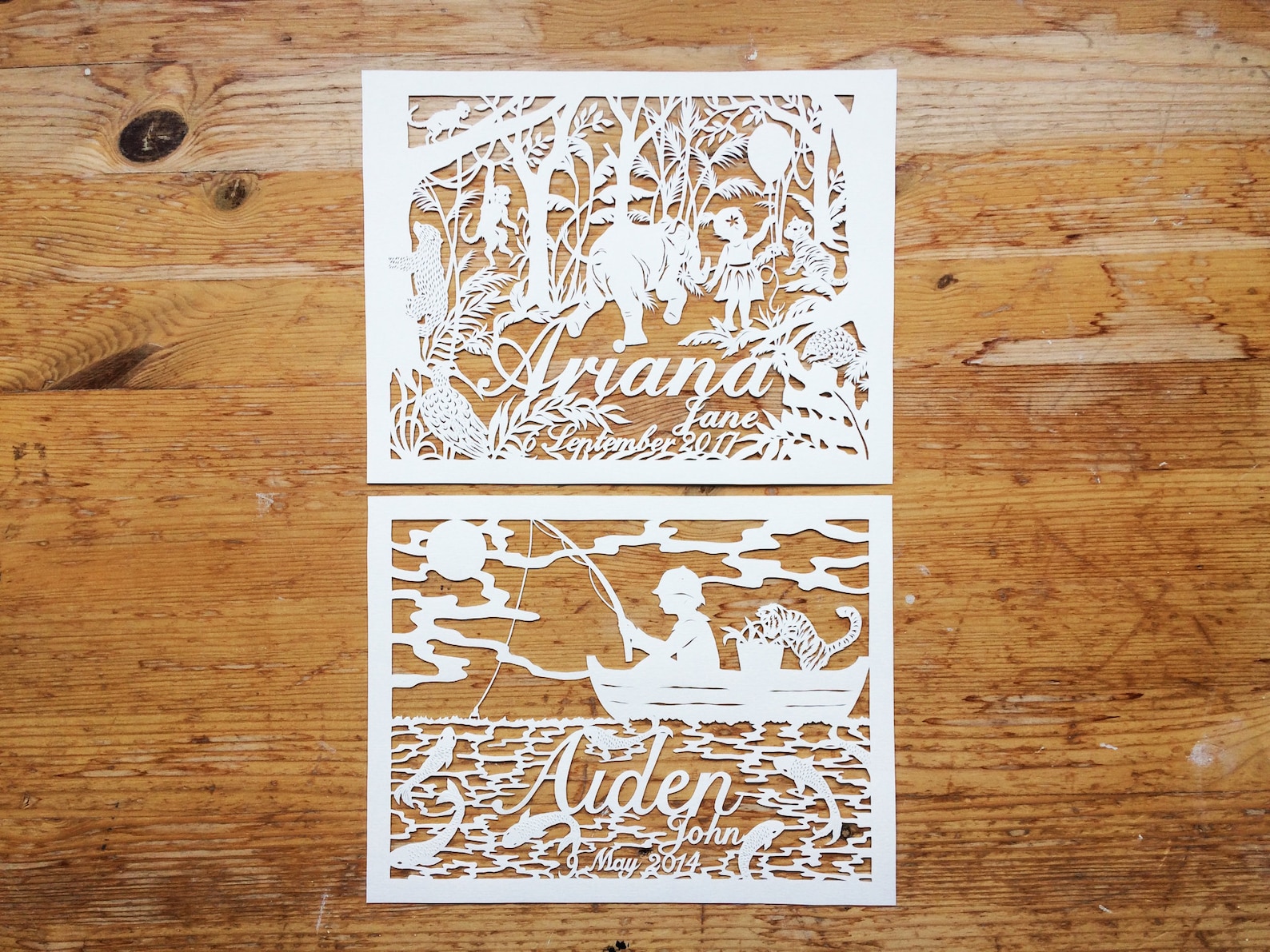 Custom Made Hand Cut Paper Cut Art - Bespoke Paper Cut Out ...