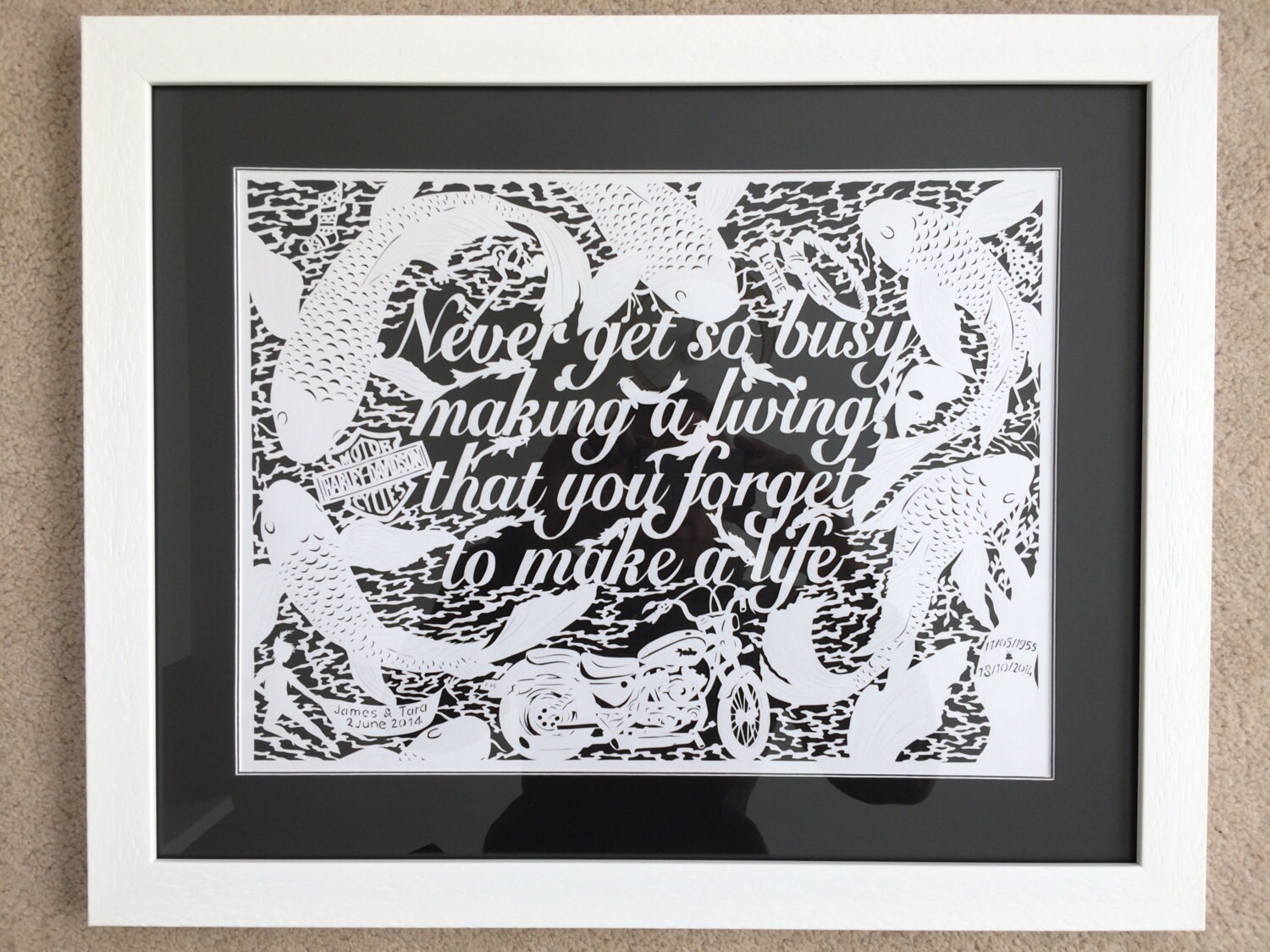 Custom Made Hand Cut Paper Cut Art Bespoke Paper Cut Out Papercutting ...