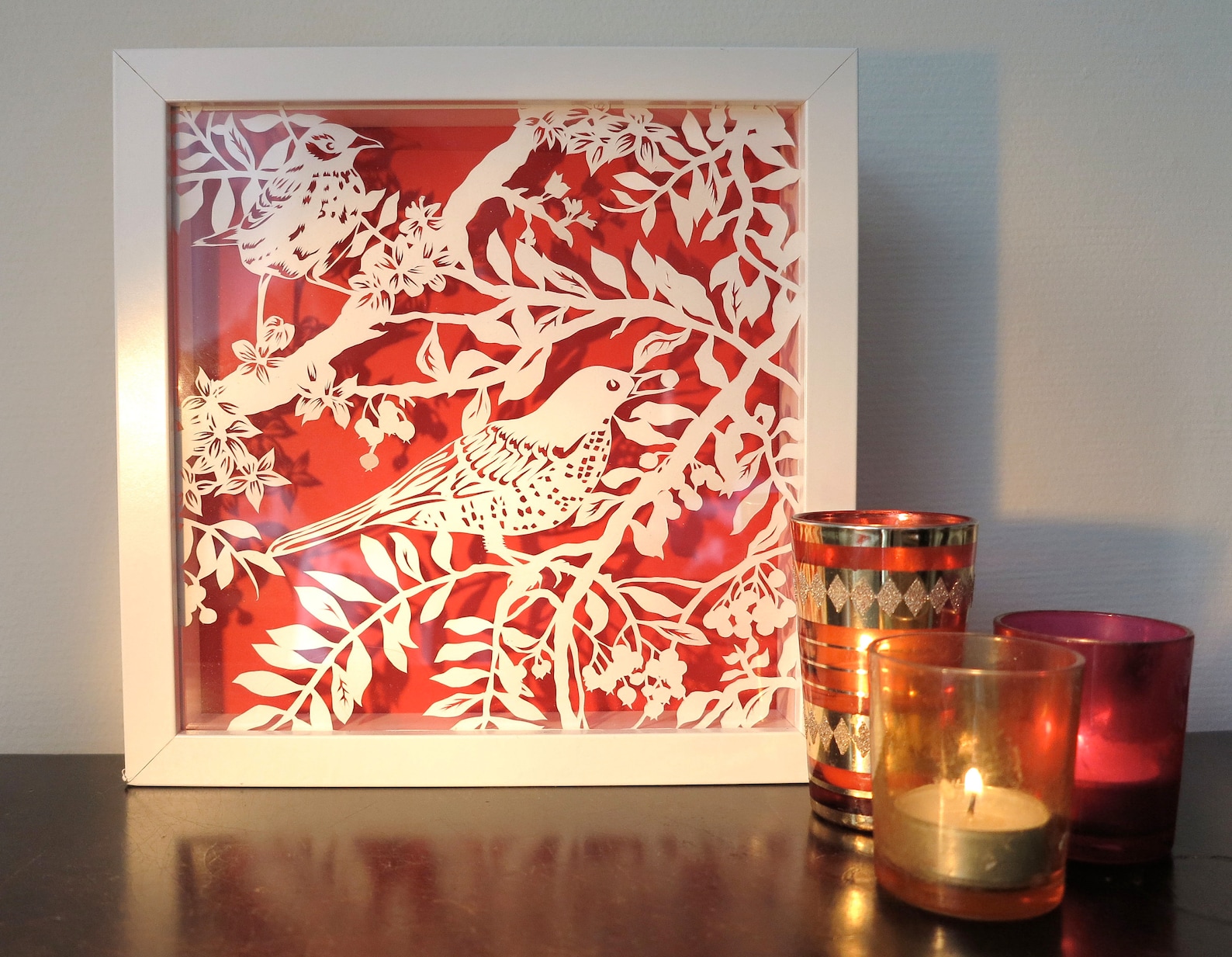 Papercut Template Birds in Branches Digital File DIY - Etsy